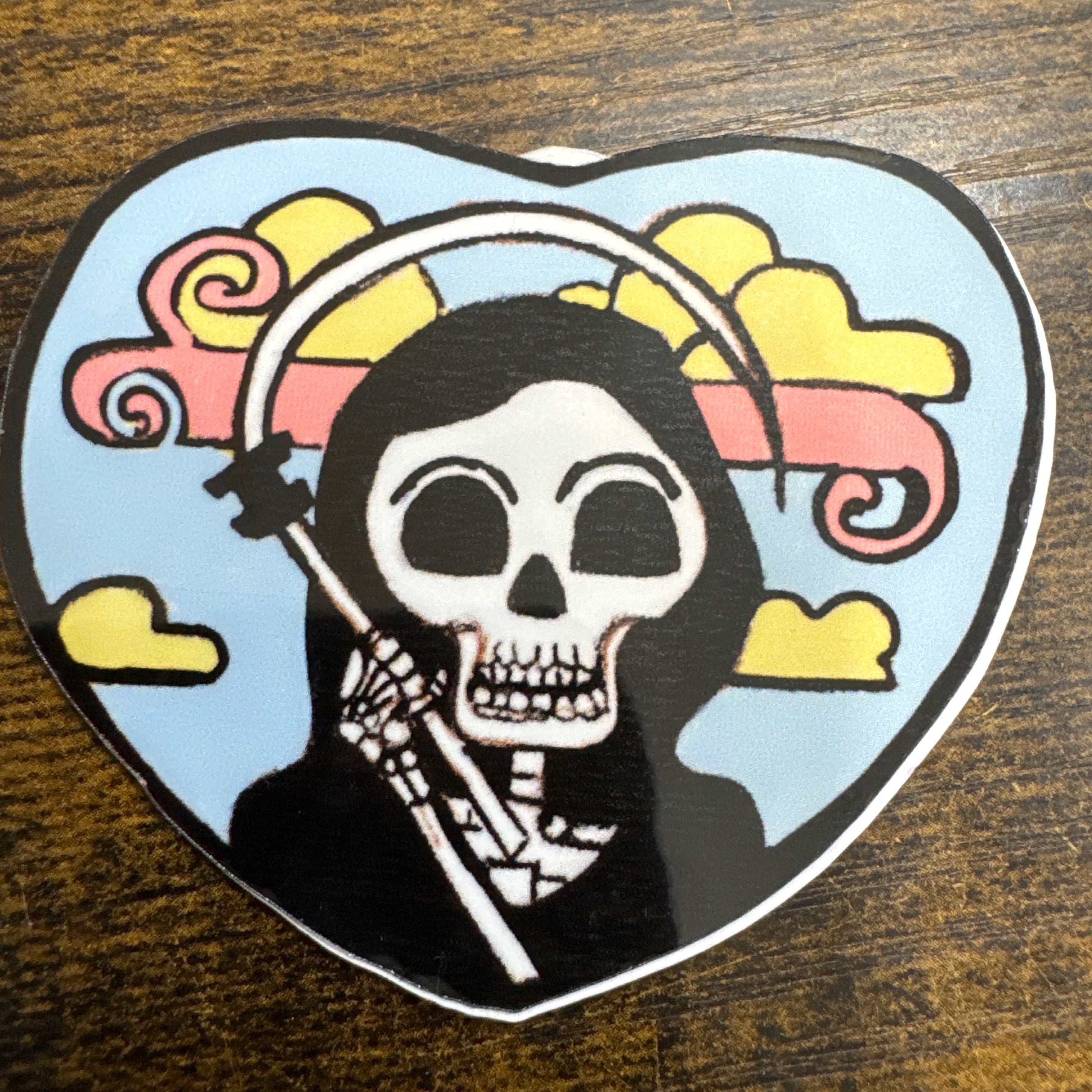 Heart Santa Muerte Sticker | MommaLuna